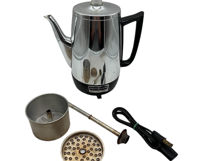 Vintage GE General Electric A3CM11 8 Cup Coffee Percolator Maker ...