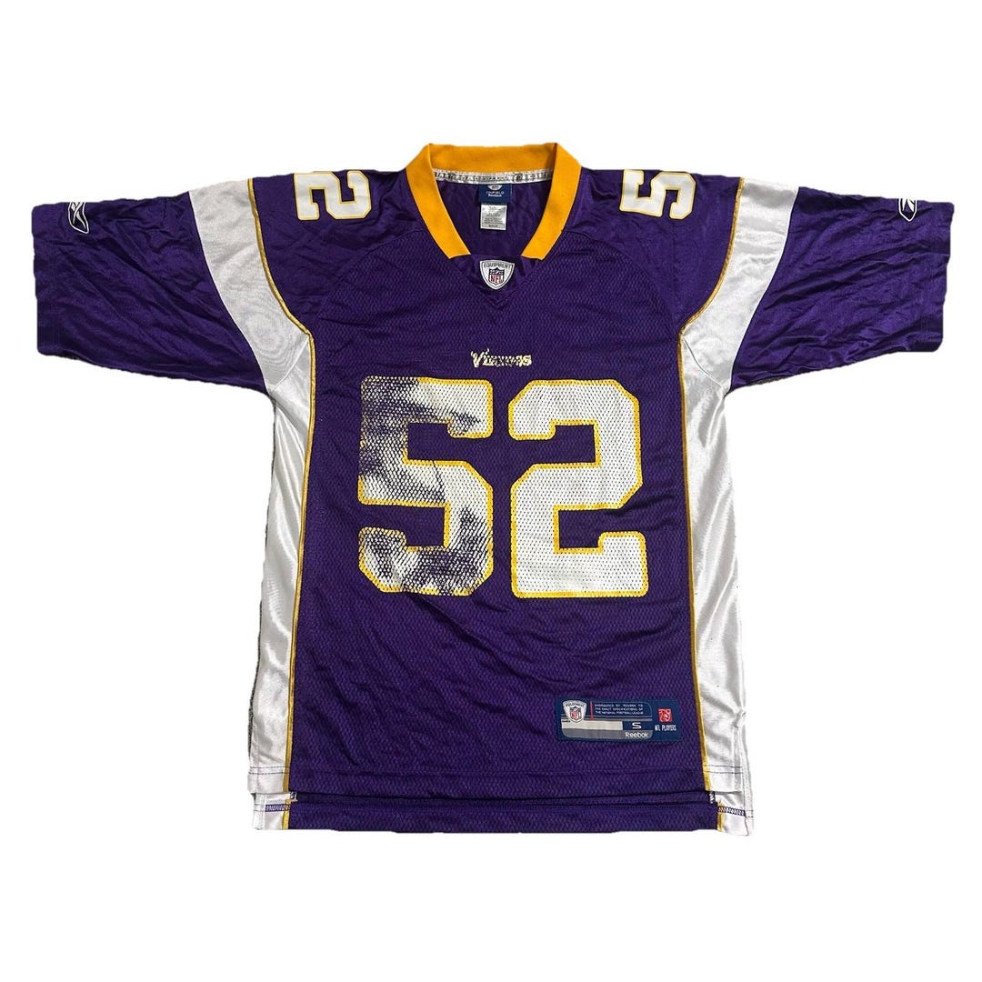 Reebok Chad Greenway Minnesota Vikings Jersey Mens Sz S Purple NFL ...