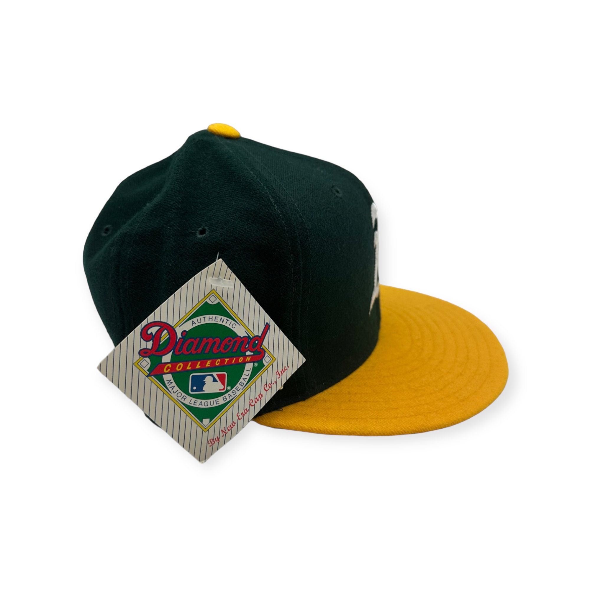 VTG 90s New Era Pro Model Oakland Athletics A's Fitted Hat Cap USA Made ...