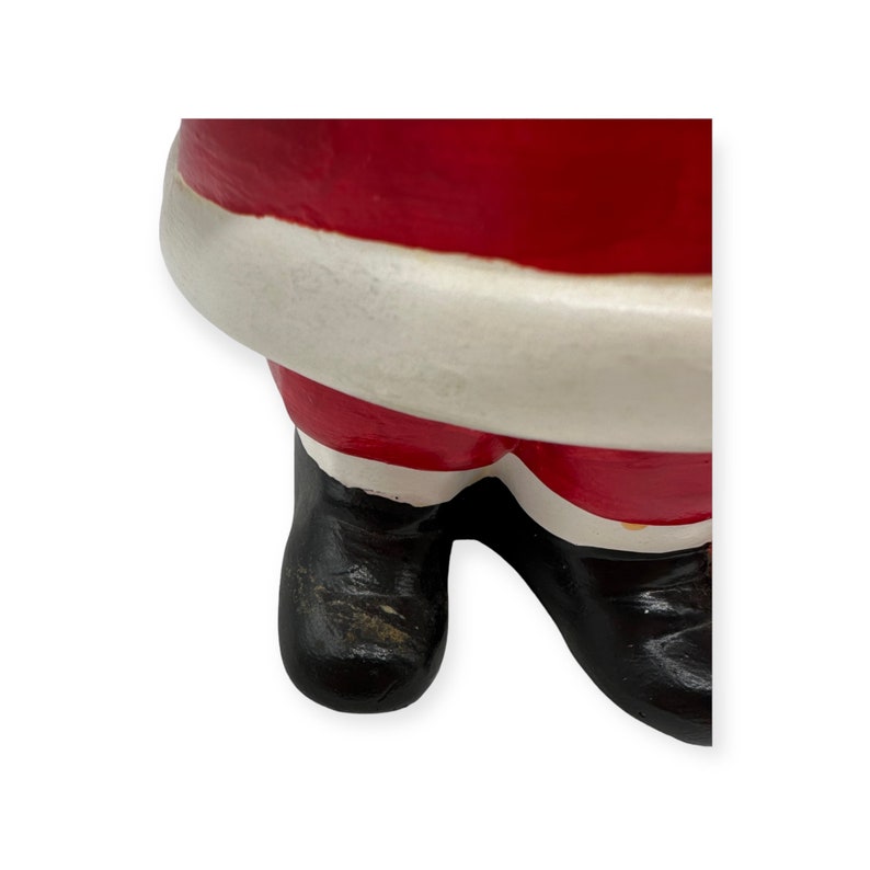 VTG 70s Chalkware Plaster Santa Claus W/ Toy Bag Christmas - Etsy