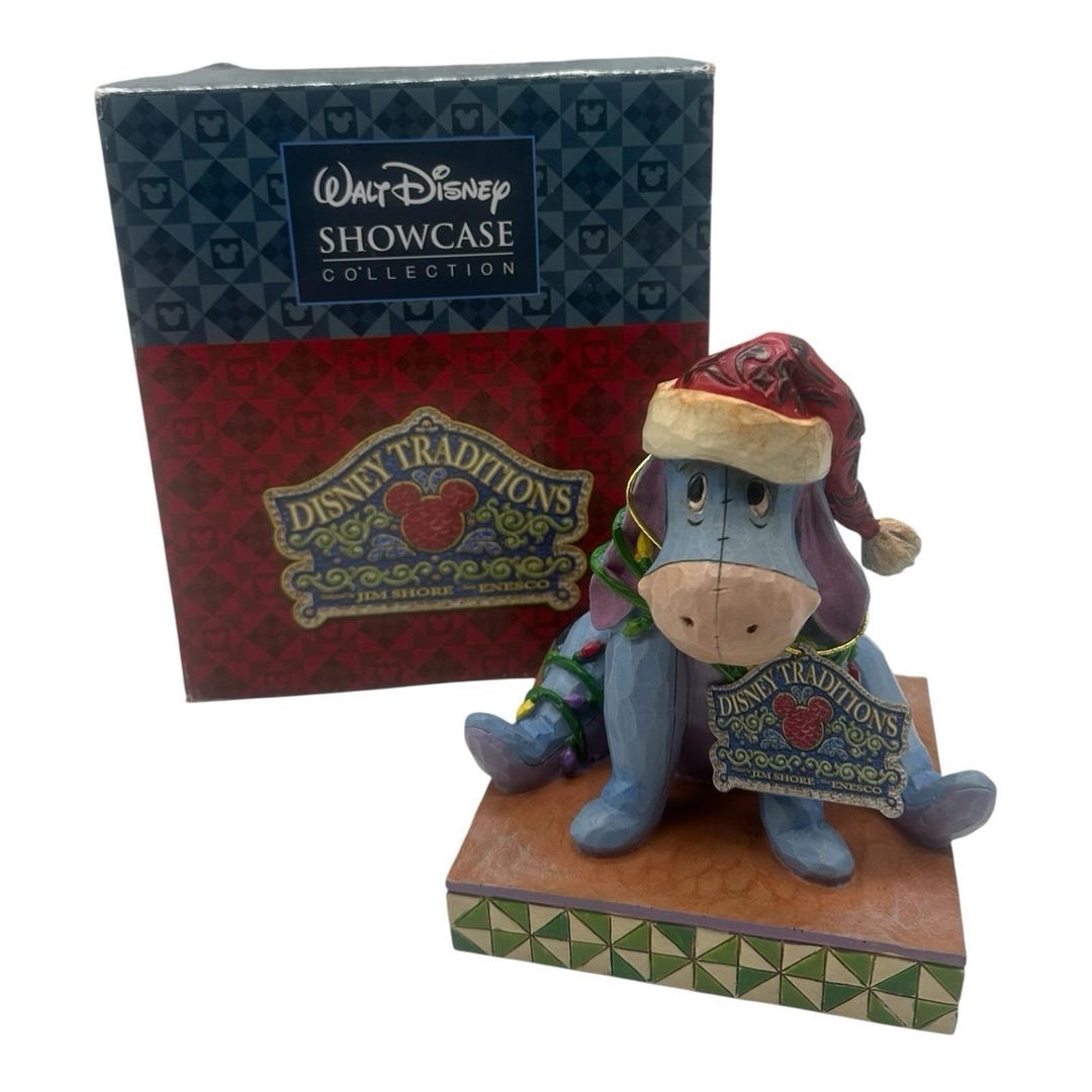 Jim Shore Disney Eeyore Figurine Entangled Christmas Winnie the Pooh ...