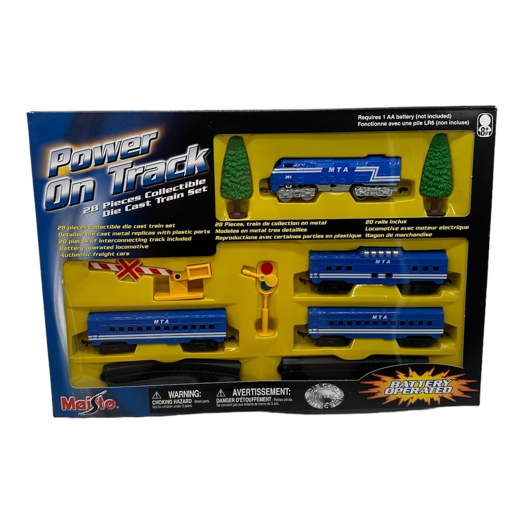 VTG 2002 Maisto Power on Track MTA 201 Die Cast Train Set 28 Piece ...