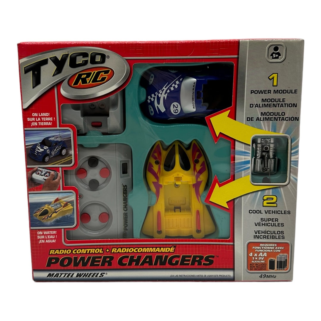 VTG 2002 Tyco RC Radio Control Power Changers Mattel Wheels B4141 - New ...