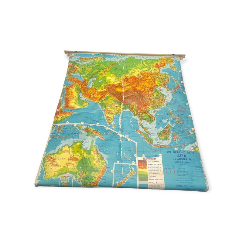 Pull Down Map - Etsy