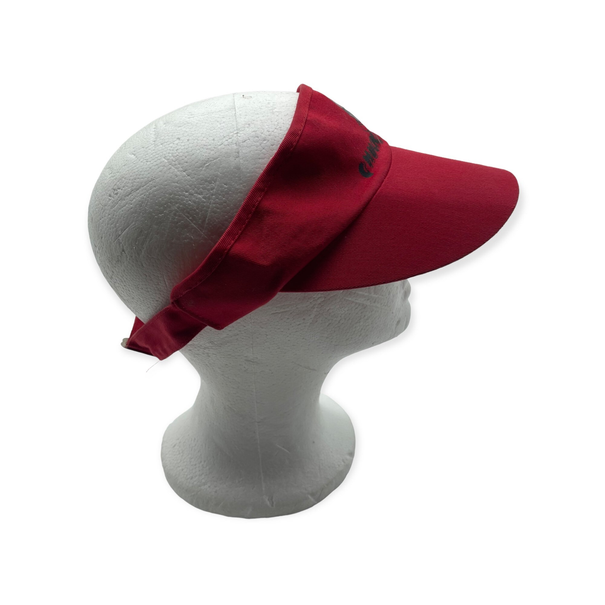 VTG 90s Chuck E Cheese Red Employee Crew Visor Hat - Etsy