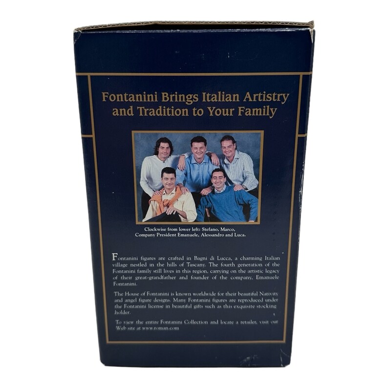 VTG Fontanini by Roman Holy Family Stocking Holder #54618 4" Tall - New ...