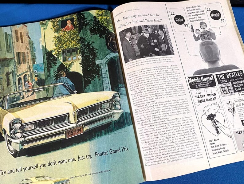Vintage 1964 LOOK Magazine JFK Memorial Issue - Etsy
