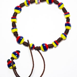 Colombian Handmade Mix Bracelet Beaded Tricolor Handcrafted Beadwork ...