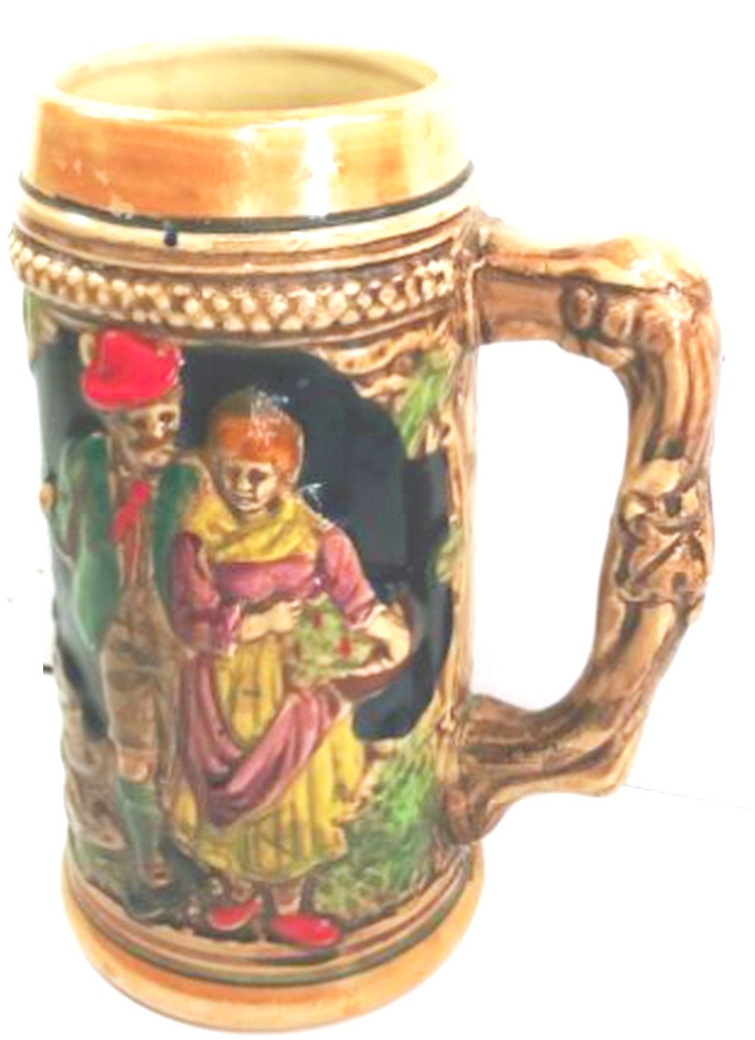 Vintage Large German Beer Stein With Lid Germany , Beautiful Piece ...