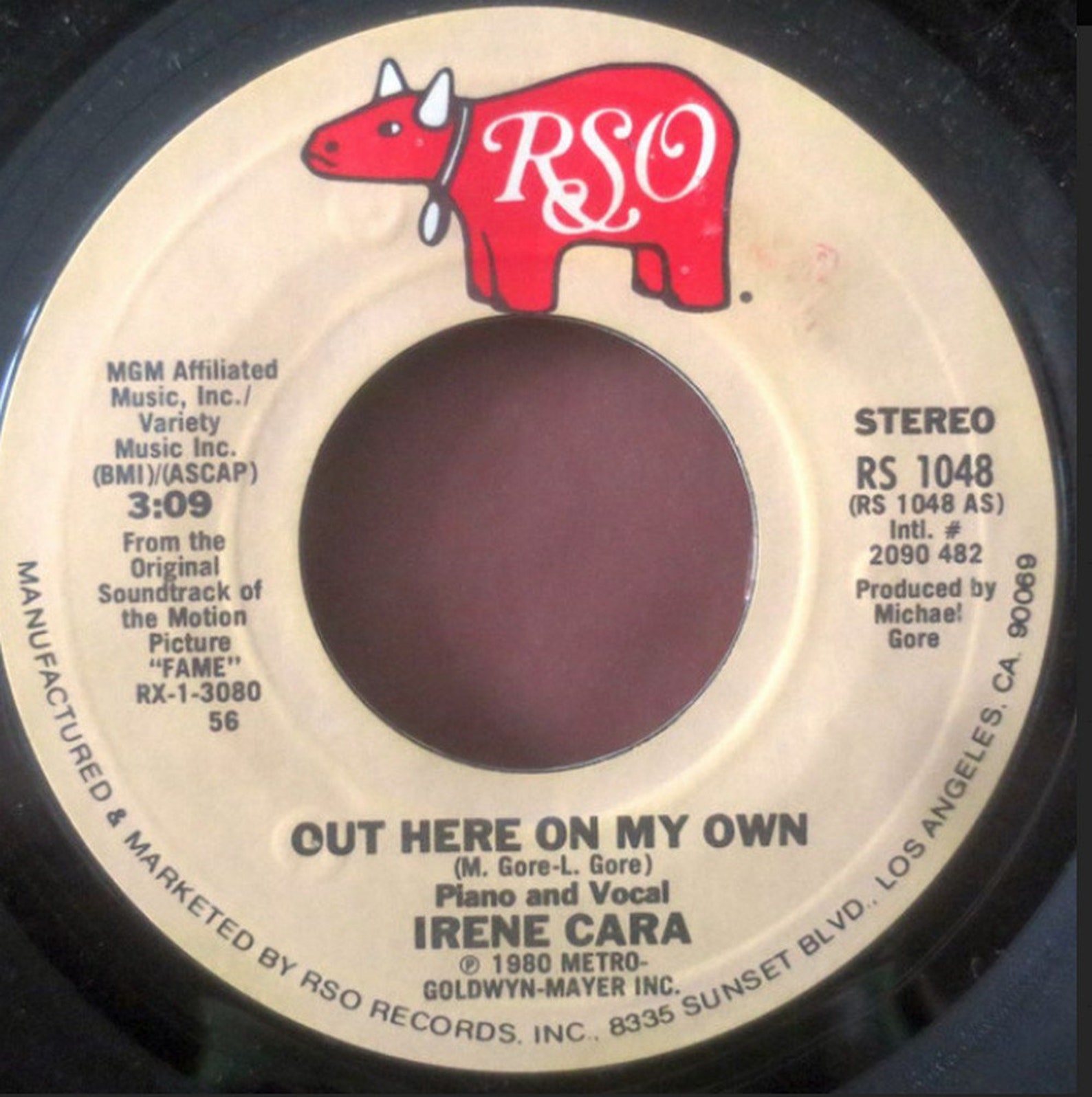 Irene Cara - Out Here on My Own 7" Vinyl - Fame Soundtrack, 1980 ...