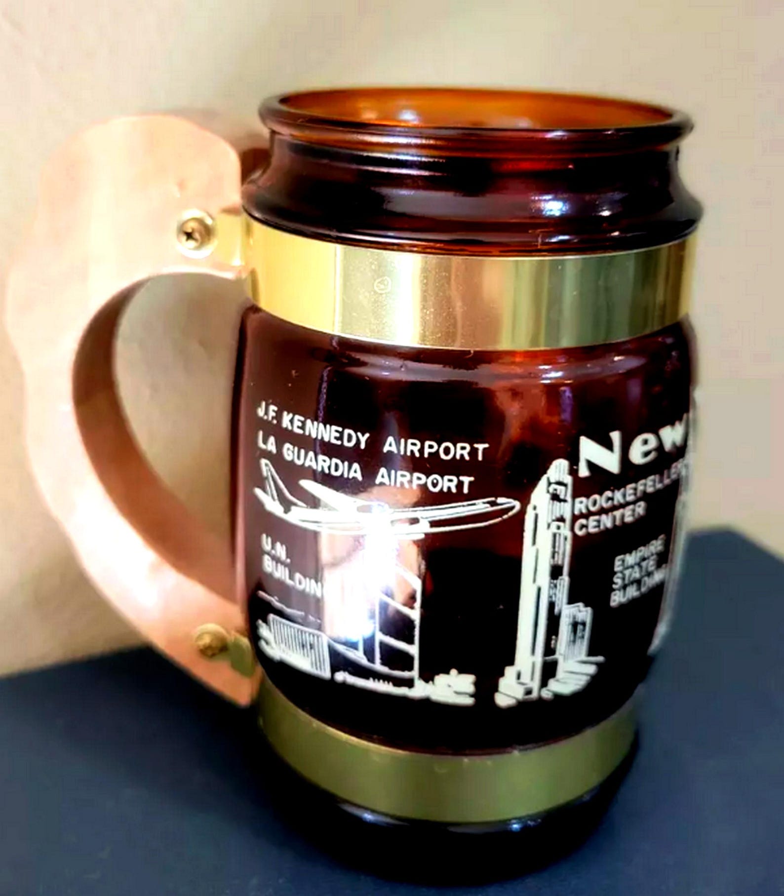 Vintage Siesta Ware Souvenir Mug Set, New York & Hershey Park, Brown ...