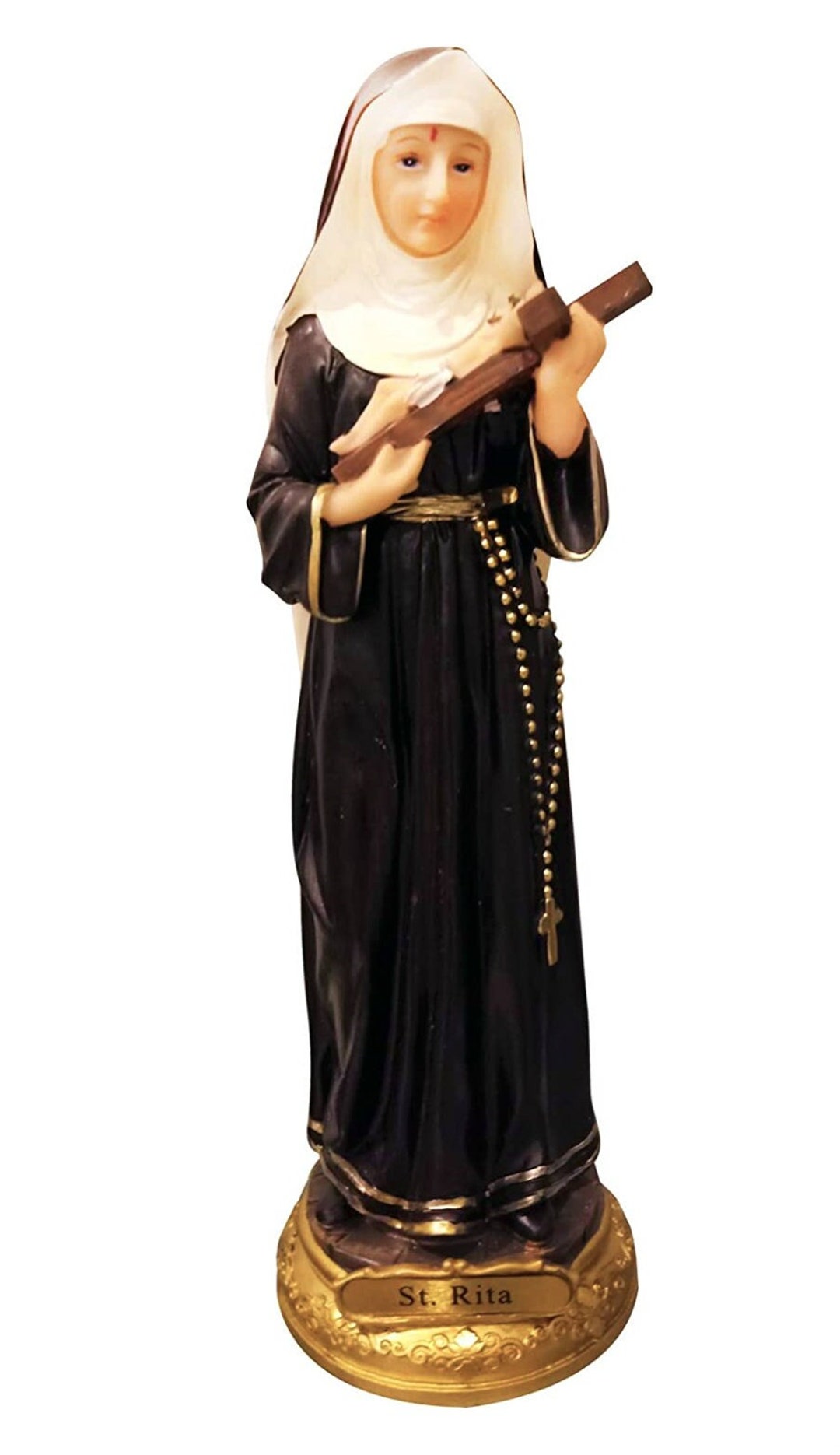 St. Rita Statue in Antique Stytle 13 Inch Venerated in Roman Catholic ...