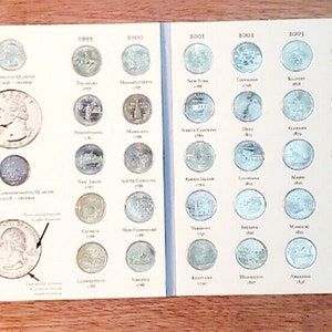 Vintage 50 State Silver Quarter Set, 1999-2008, Uncirculated - Etsy