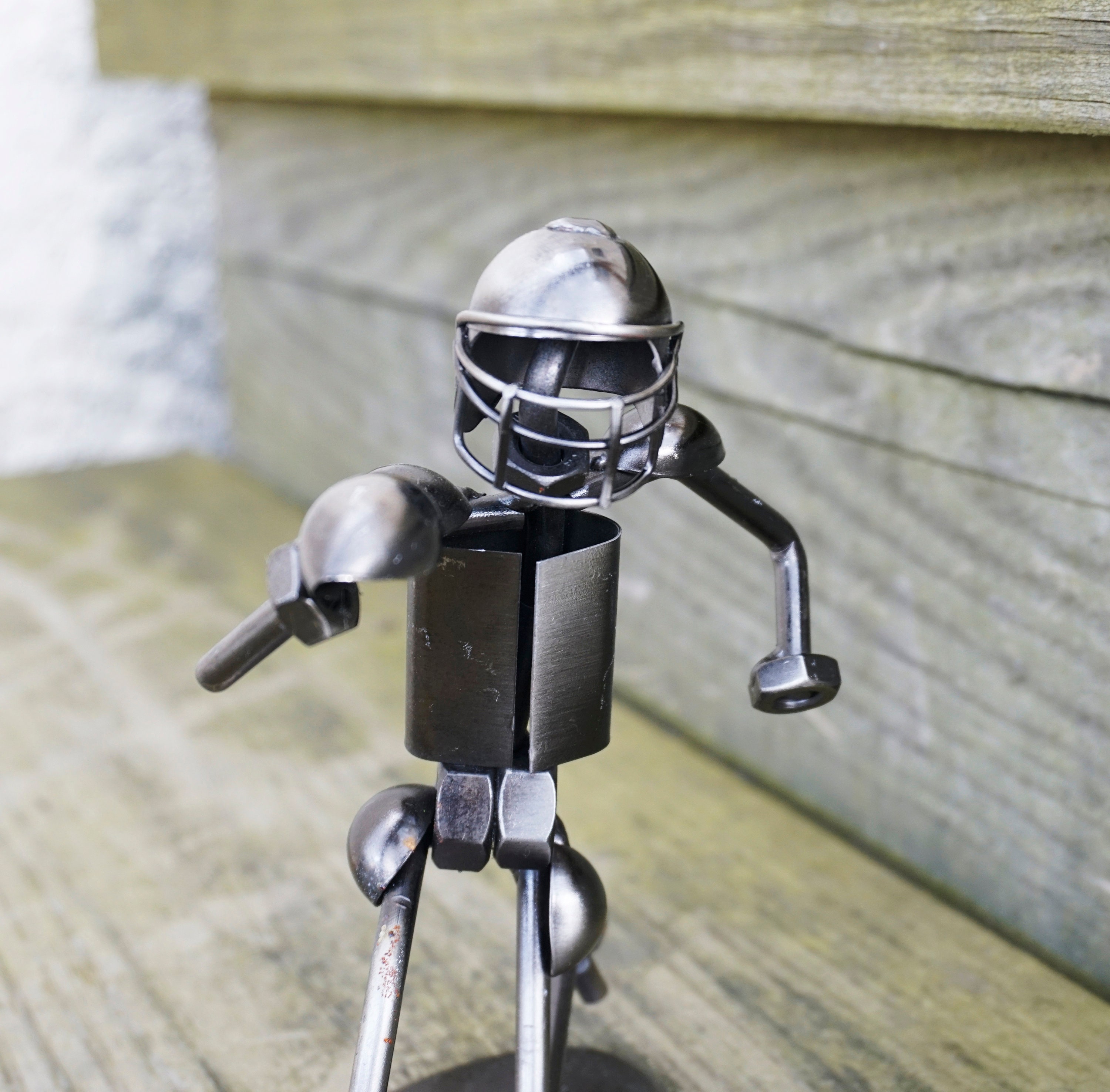 Handmade Scrap Metal Sports Figure Sculpture Set, Welded Iron Art - Etsy