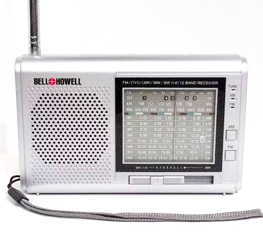 Vintage BELL & HOWELL 12 Band Portable Receiver 08M3 Battery Transistor ...