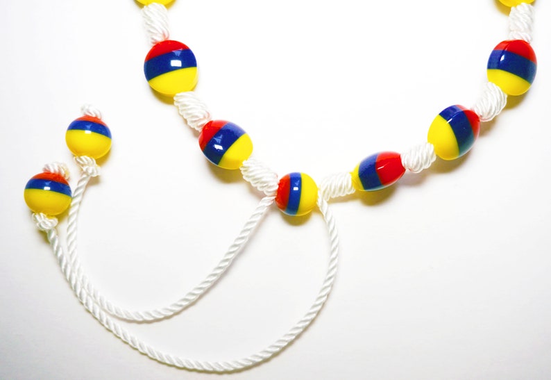 Colombian Handmade Bracelet Beaded Tricolor Handcrafted - Etsy