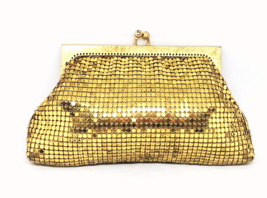 Combo Set Vintage Whiting and Davis,gold Mesh Purse, Collectible, Kiss ...