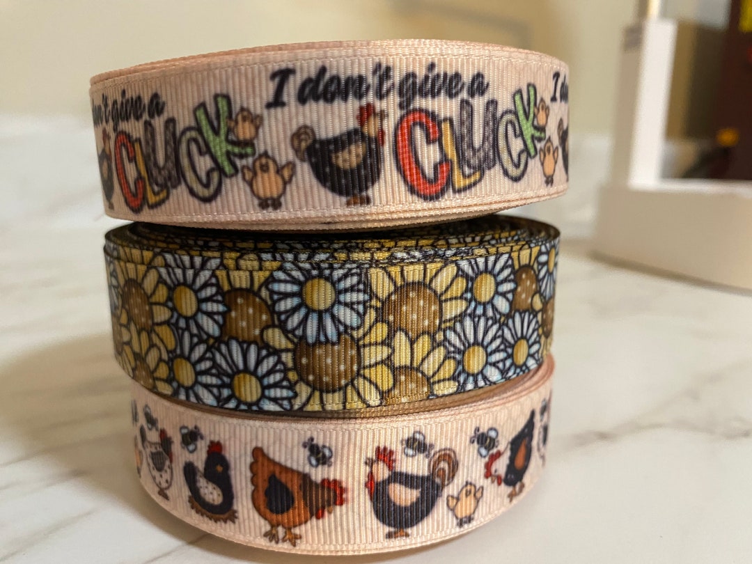 Don't Give a Cluck Ribbon, Chickens, Chicken Ribbon, USDR, Farm Bows ...