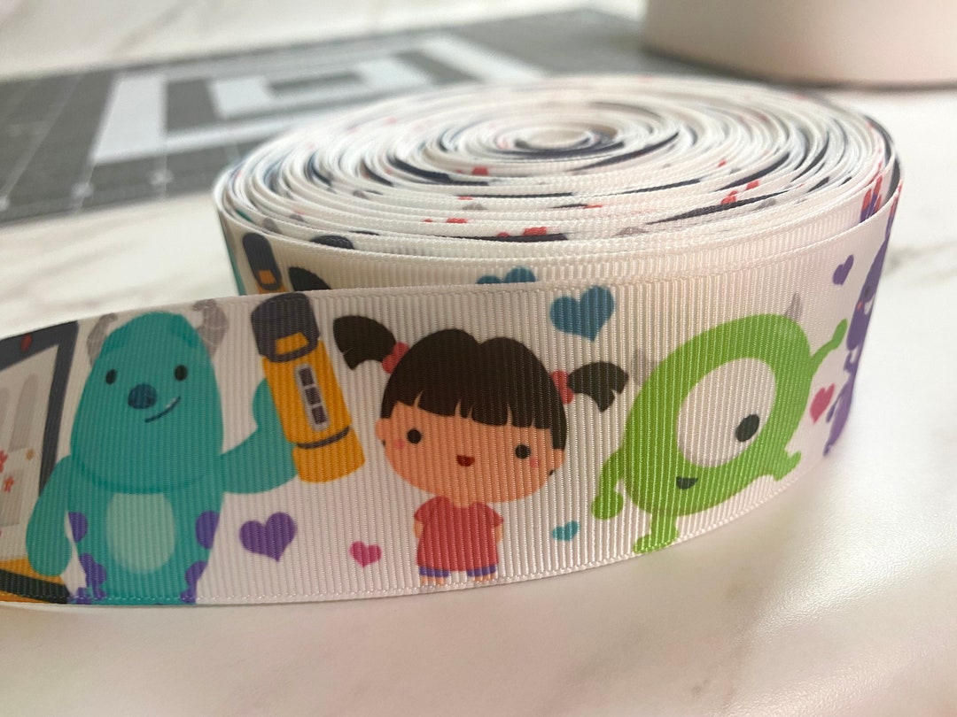 Monster Ribbon, Cute Monsters USDR, Ribbon for Bows, Cartoon Movie - Etsy