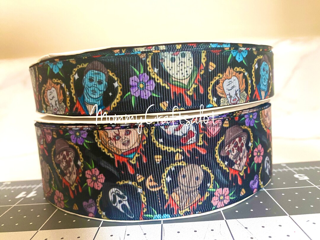 Cute Horror Classics USDR, Horror Guys, Movie Halloween Ribbon, Hearts ...