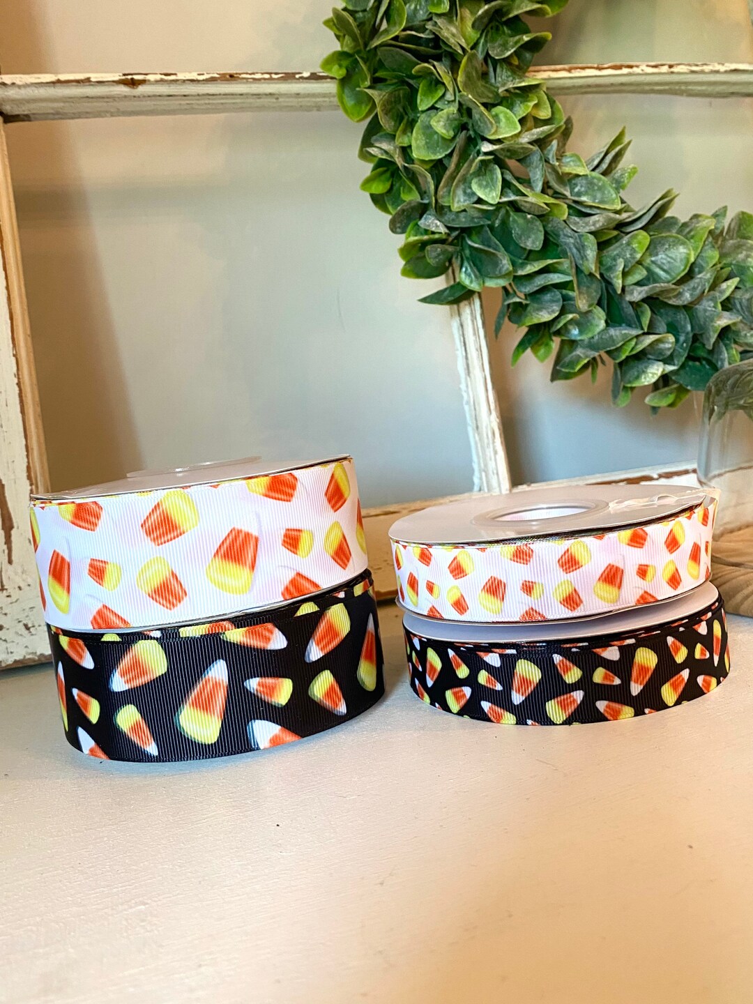 Halloween Fall USDR, Candy Corn Ribbon, Us Designer Ribbon, Bows, DIY ...