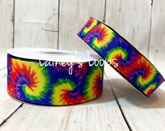 Tie Dye Ribbon - Etsy