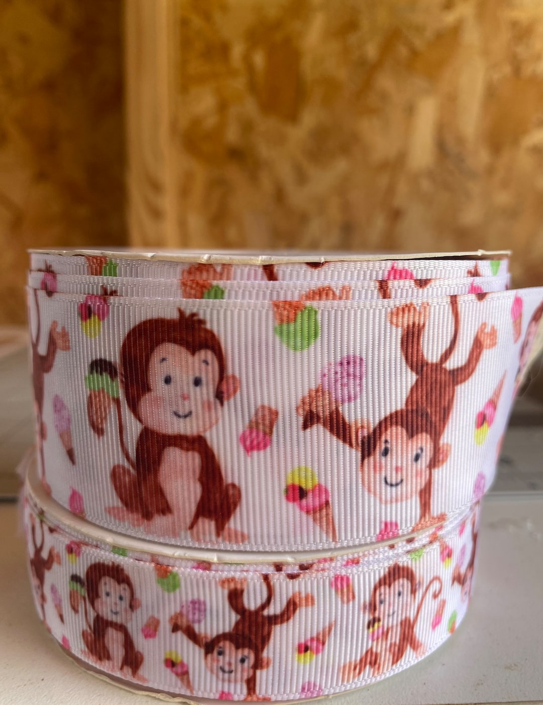 Cute Monkey Ribbon, Monkeys USDR, Diy Crafts, Hairbows - Etsy
