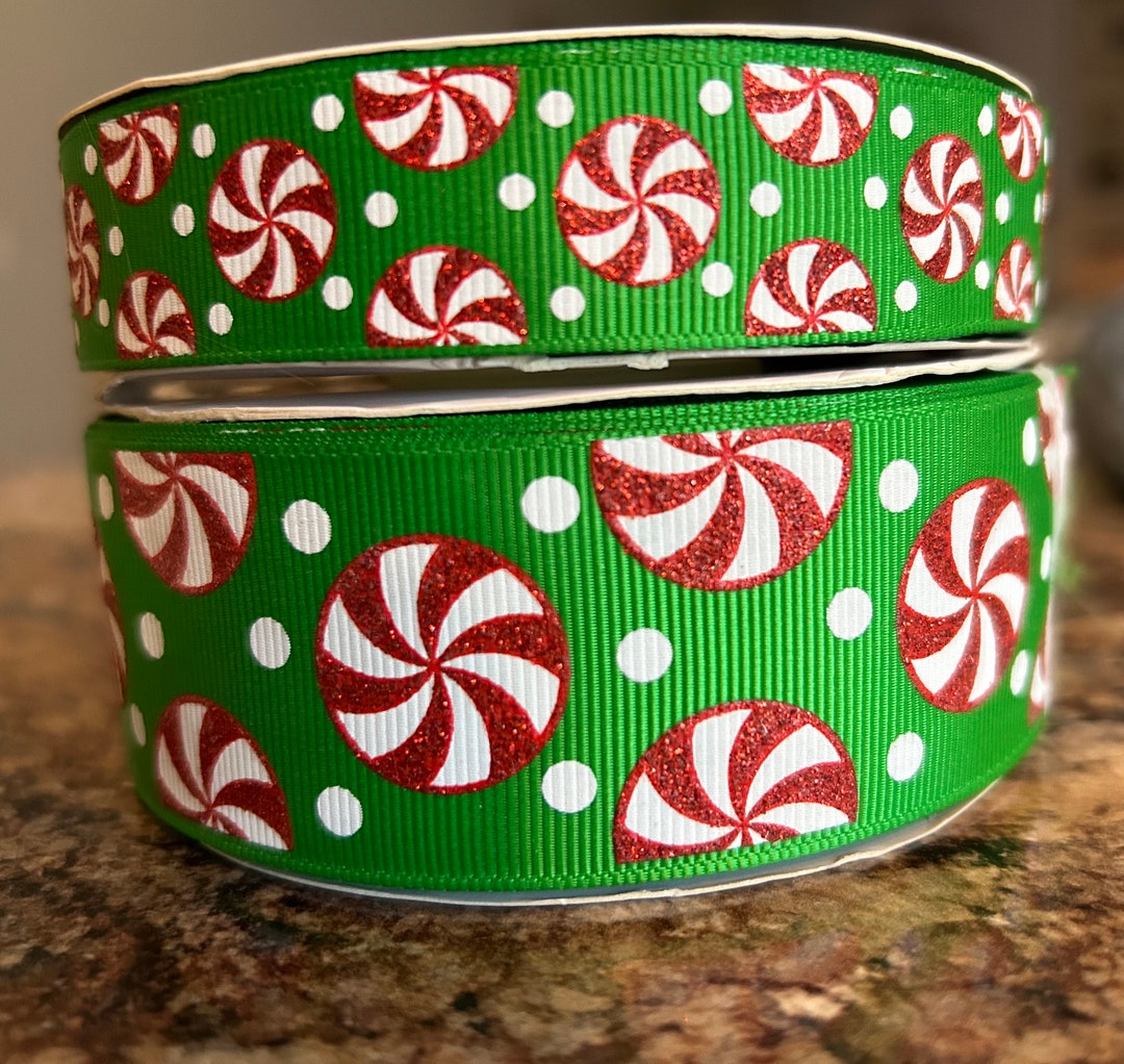 Cute Peppermint USDR, Peppermint Ribbon for Bows, Diy, Floral Ribbon ...