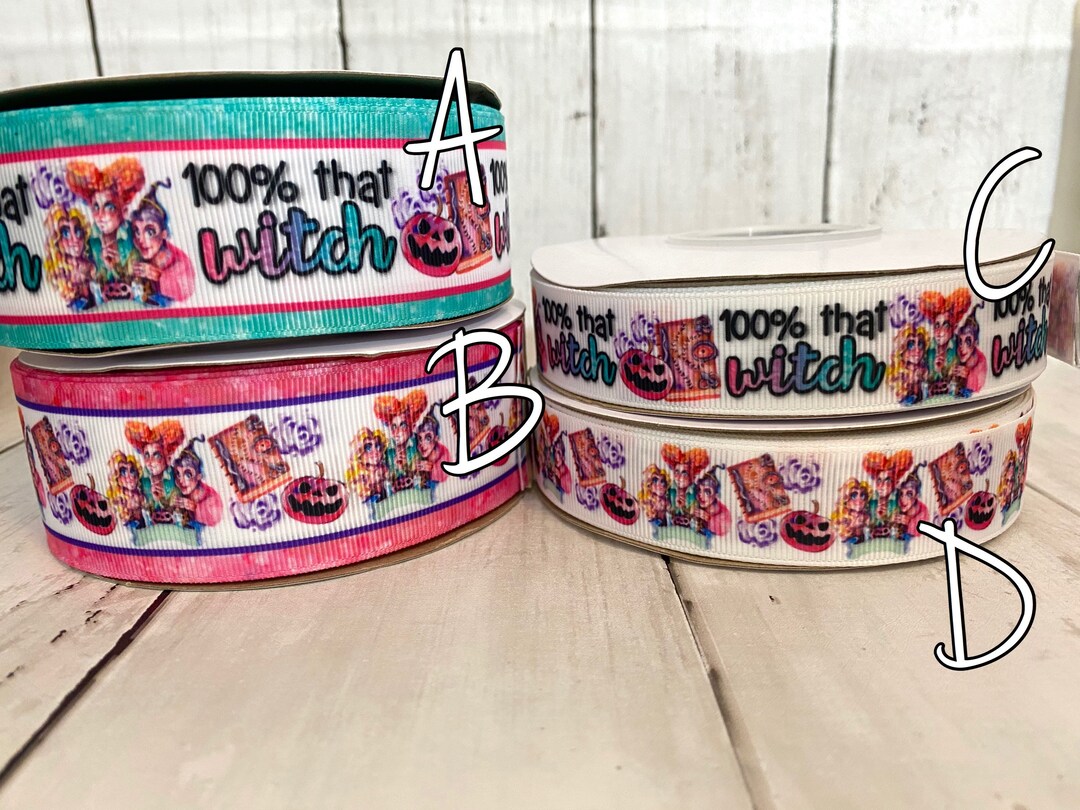 100% That Witch USDR Ribbon/ Witch Ribbon/ 3 Sister Witches Ribbon US ...