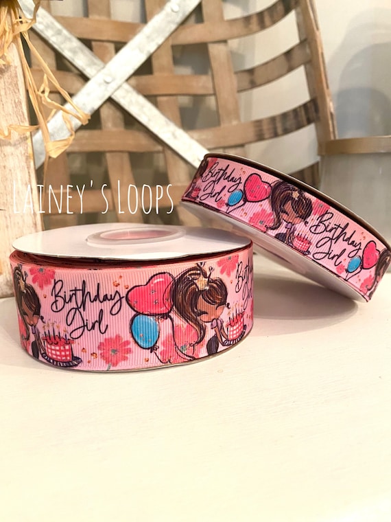 Birthday Girl USDR Ribbon for Birthday Hairbows Us Designer | Etsy