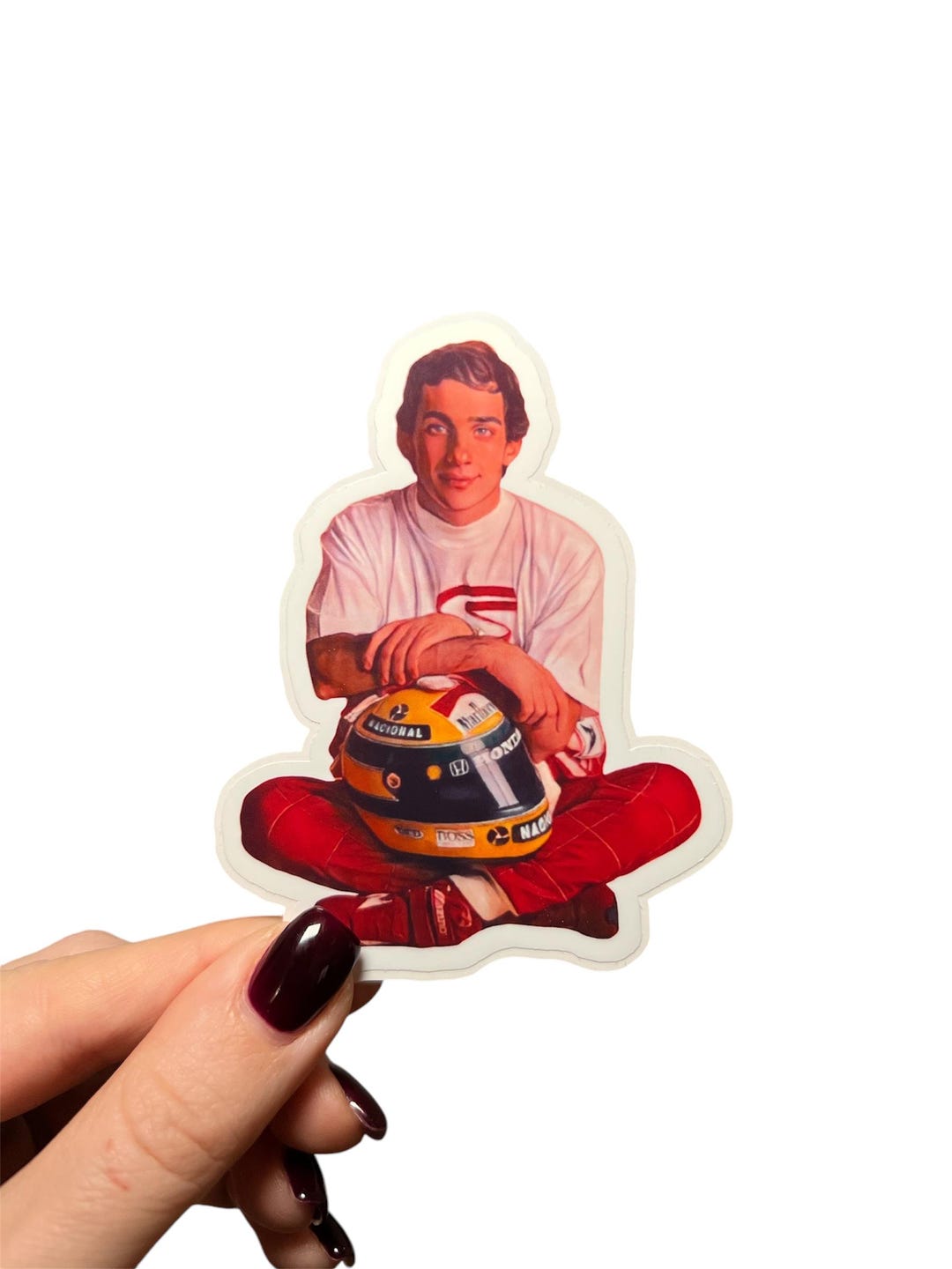 Formula One Driver Ayrton Senna Sticker - Etsy