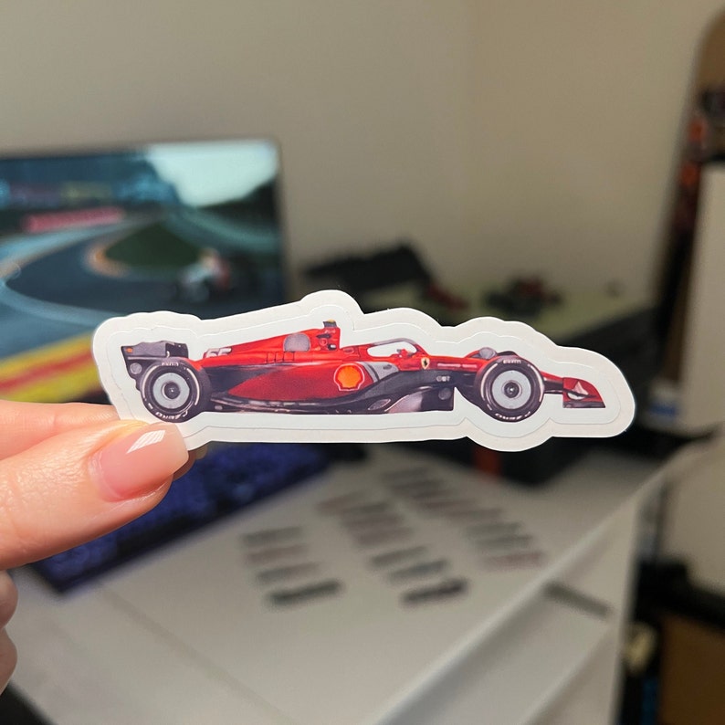 Ferrari F1 Car Sticker - Etsy