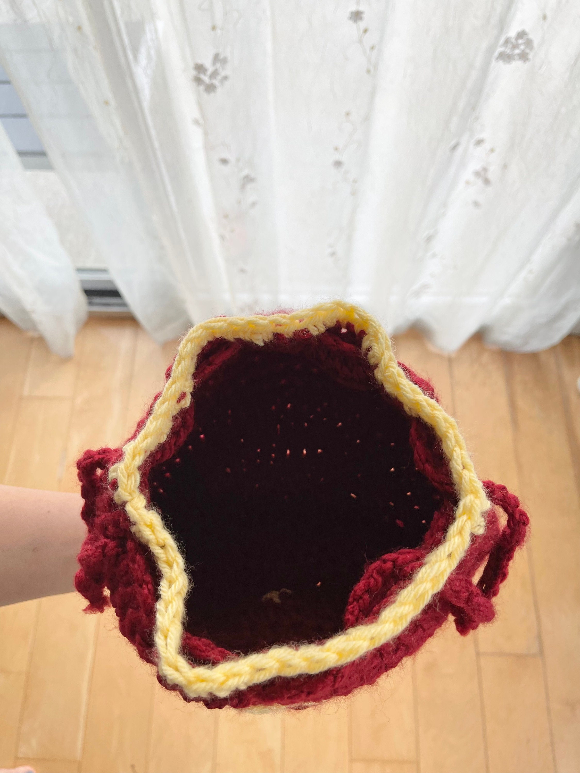 Handmade Knitted Chinese New Year Good Fortune Pouch, Knitted Bag ...