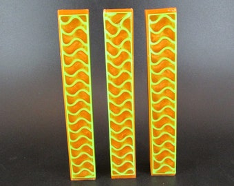 Hybrid Pen Blanks Yellow 3D Printed Honeycomb Geometric Pattern in ...