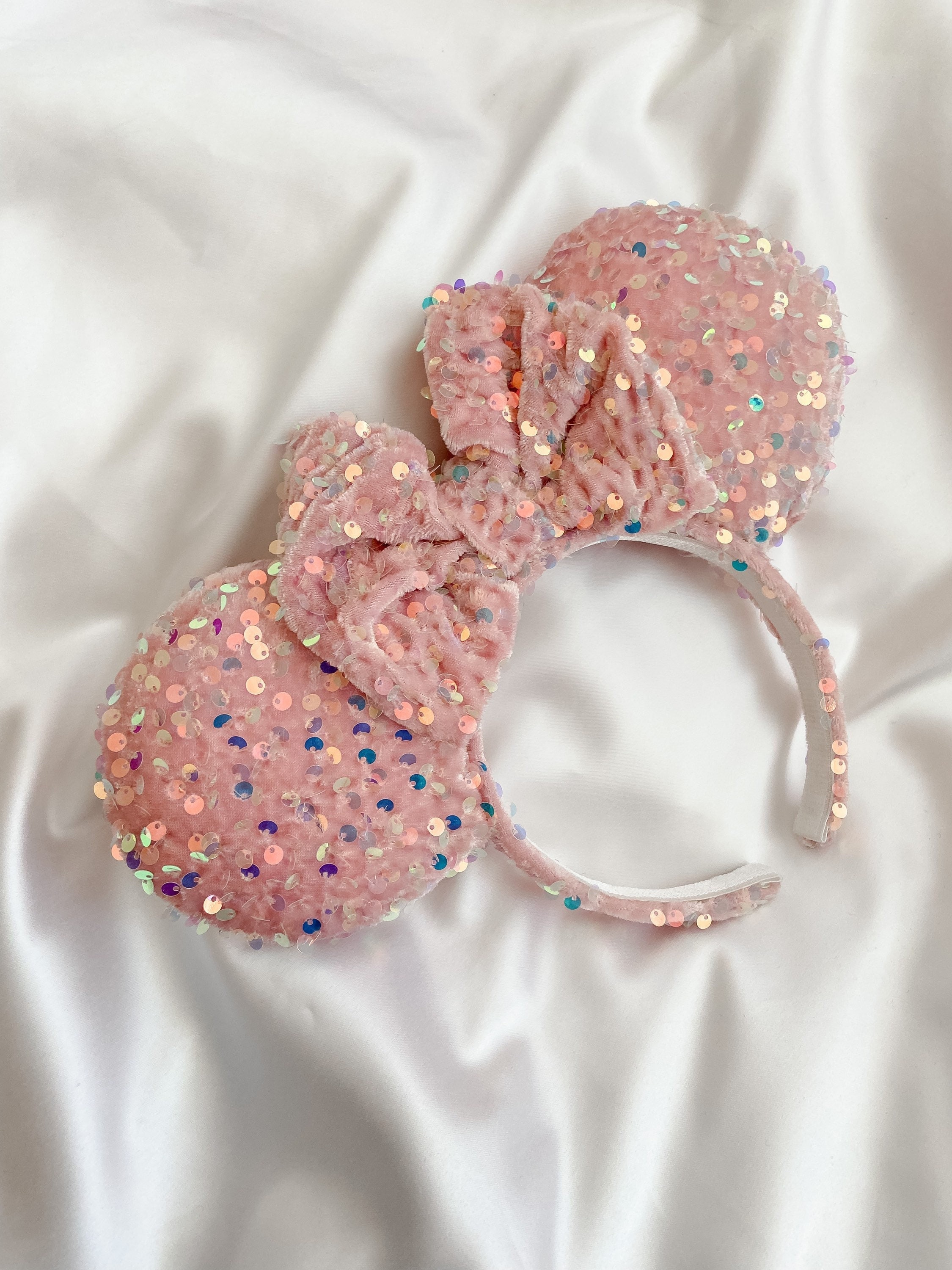 Cotton Candy Sparkle Sequin Mouse Ears Spring Minnie Ears - Etsy
