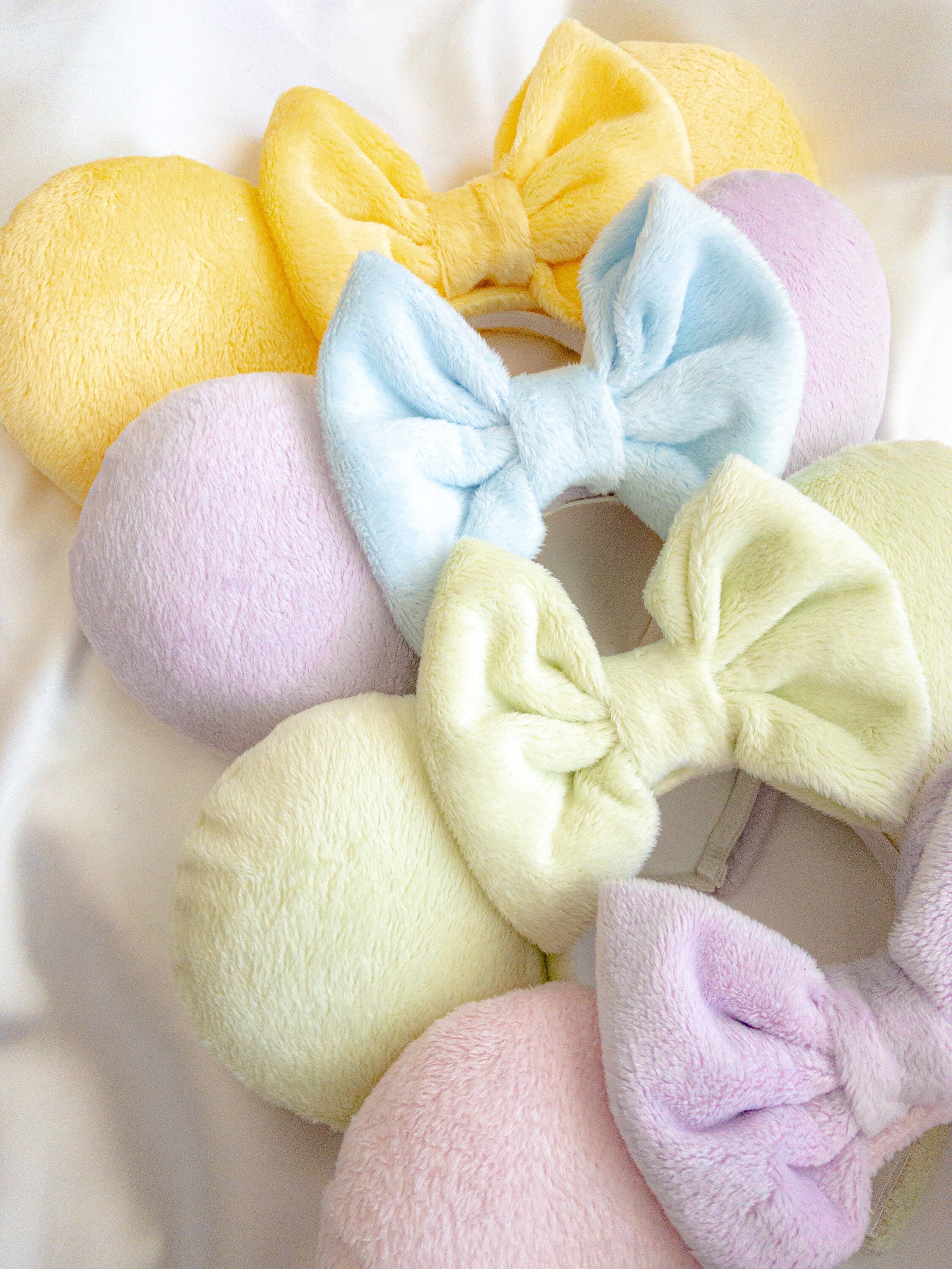 Mix & Match Spring Pastel Minnie Ears Fuzzy Pastel Mouse | Etsy