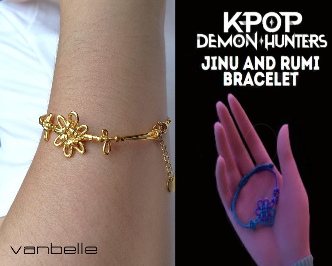 K POP Demon Hunters Jinu and Rumi Bracelet , Handmade/ Fan Made K-POP ...