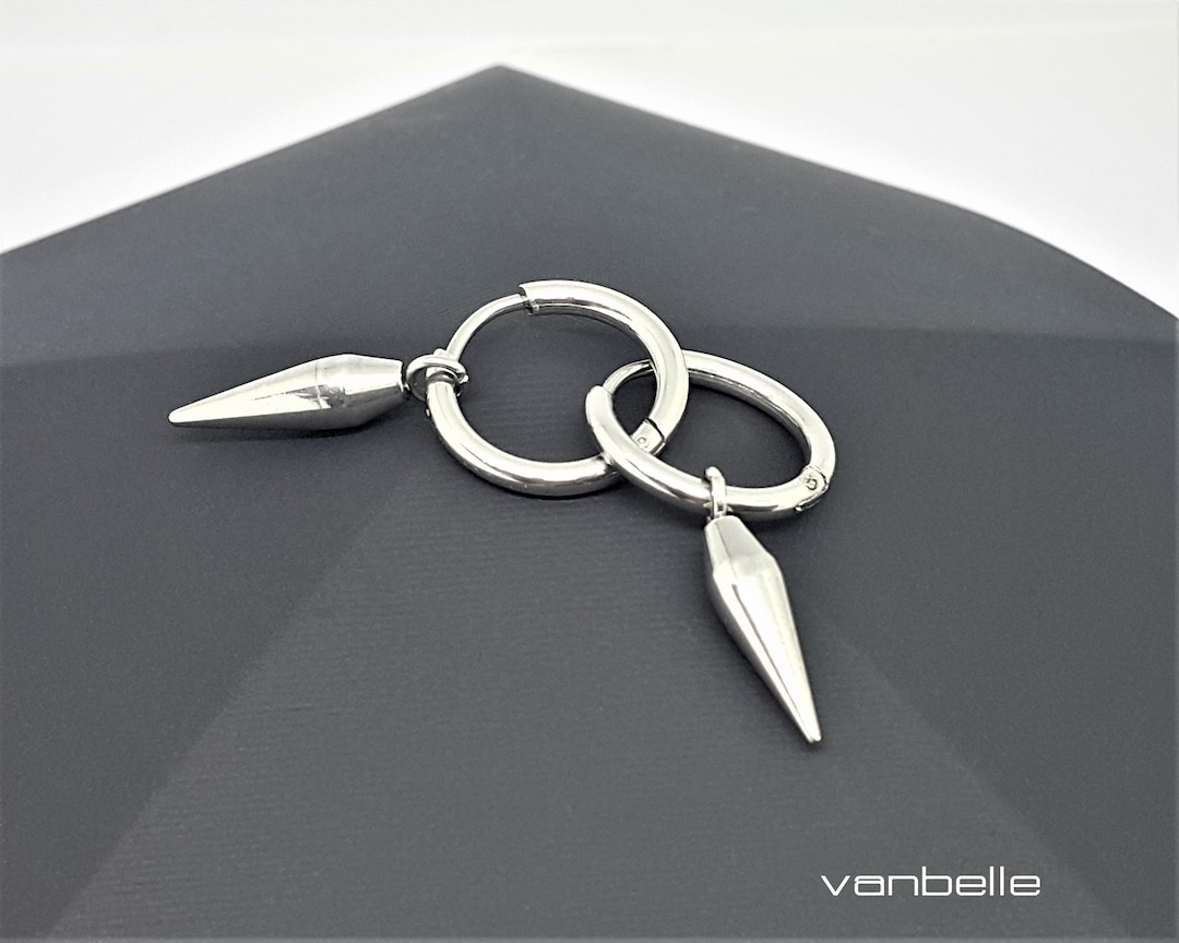 Punk Surgical Steel Spike Dangle Earrings for Men and Women Earring ...