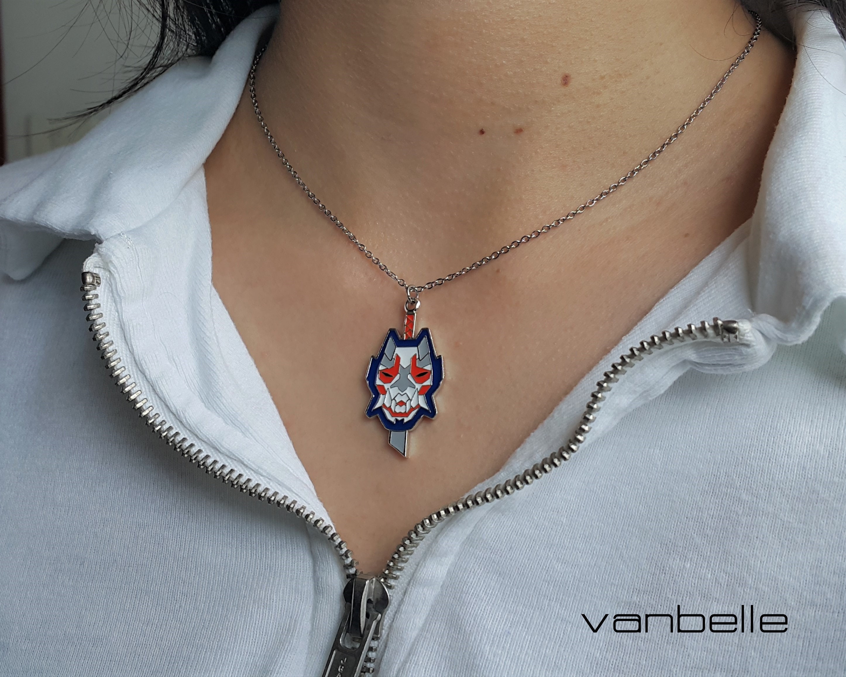 Yoru Mask Jacket Detail , Handmade/ Fan Made Valorant Inspired - Etsy