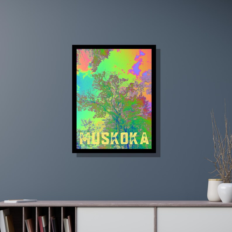 Rolled Posters Muskoka Eclectic Tree Canopy Nature Lover Psychadelic ...
