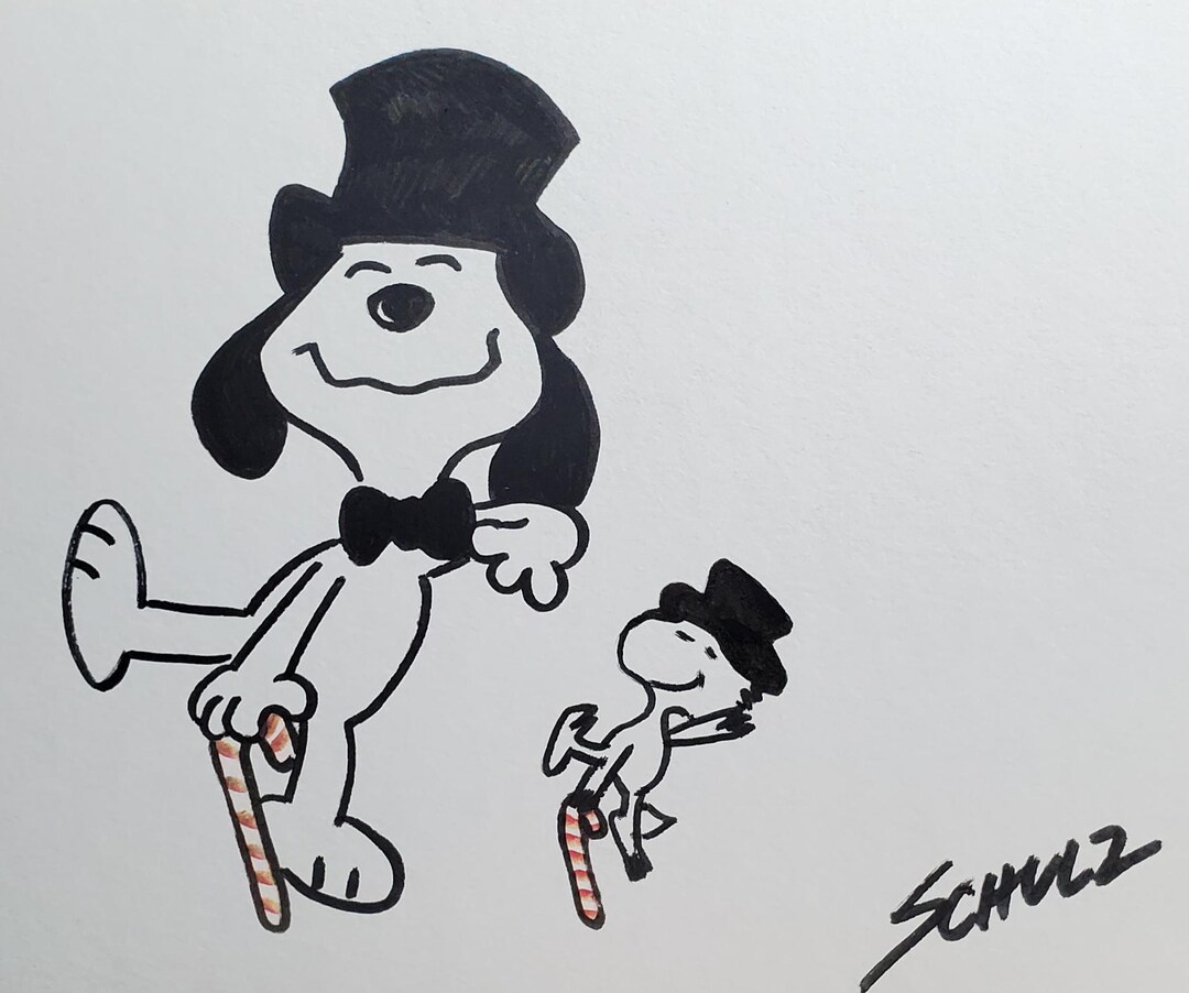 Christmas Snoopy and Woodstock Drawing, Charlie Brown Christmas Theme ...