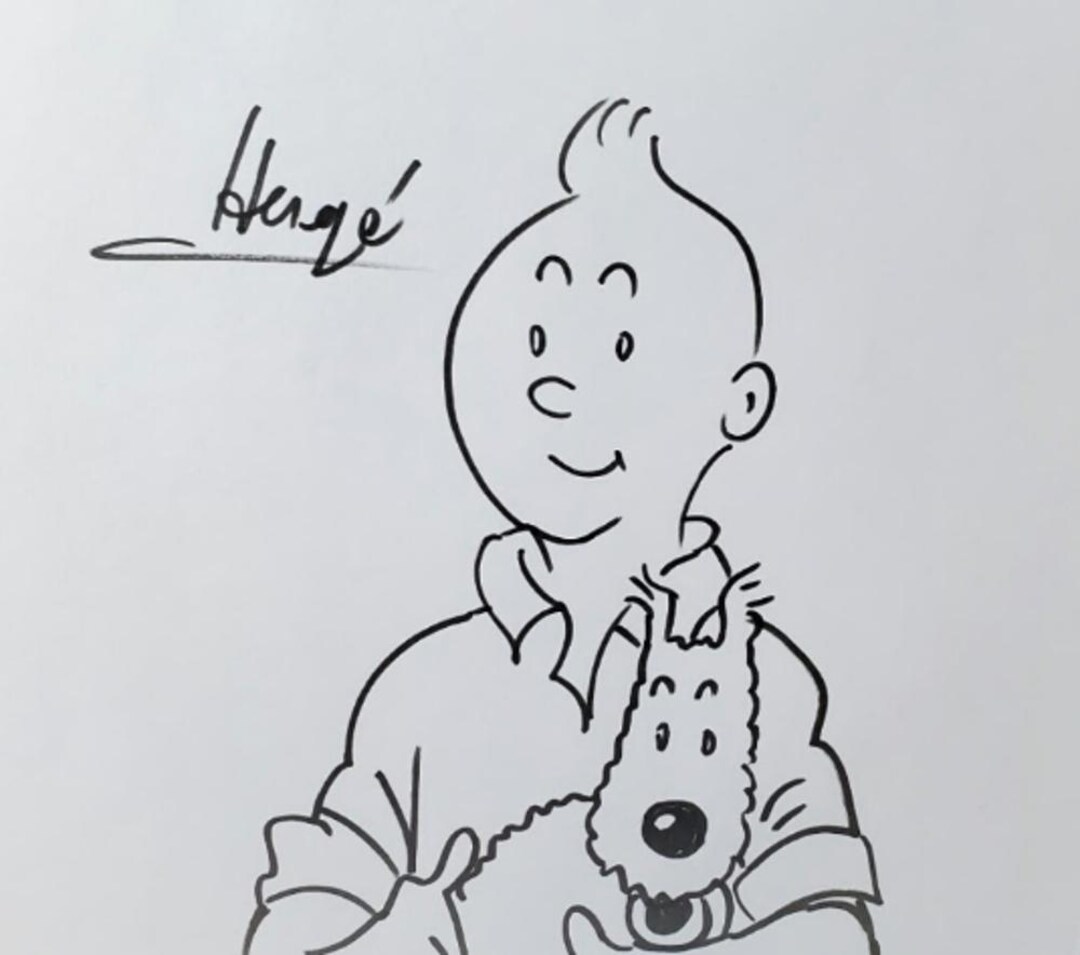 The Adventures of Tin Tin Comic Art Illustration, Herge Artwork ...