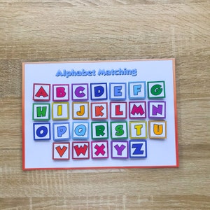 Busy Book Printable Worksheet, Matching Activities, Toddler Learning ...