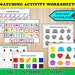 Busy Book Printable Worksheets Set, Matching Activities, Toddler ...