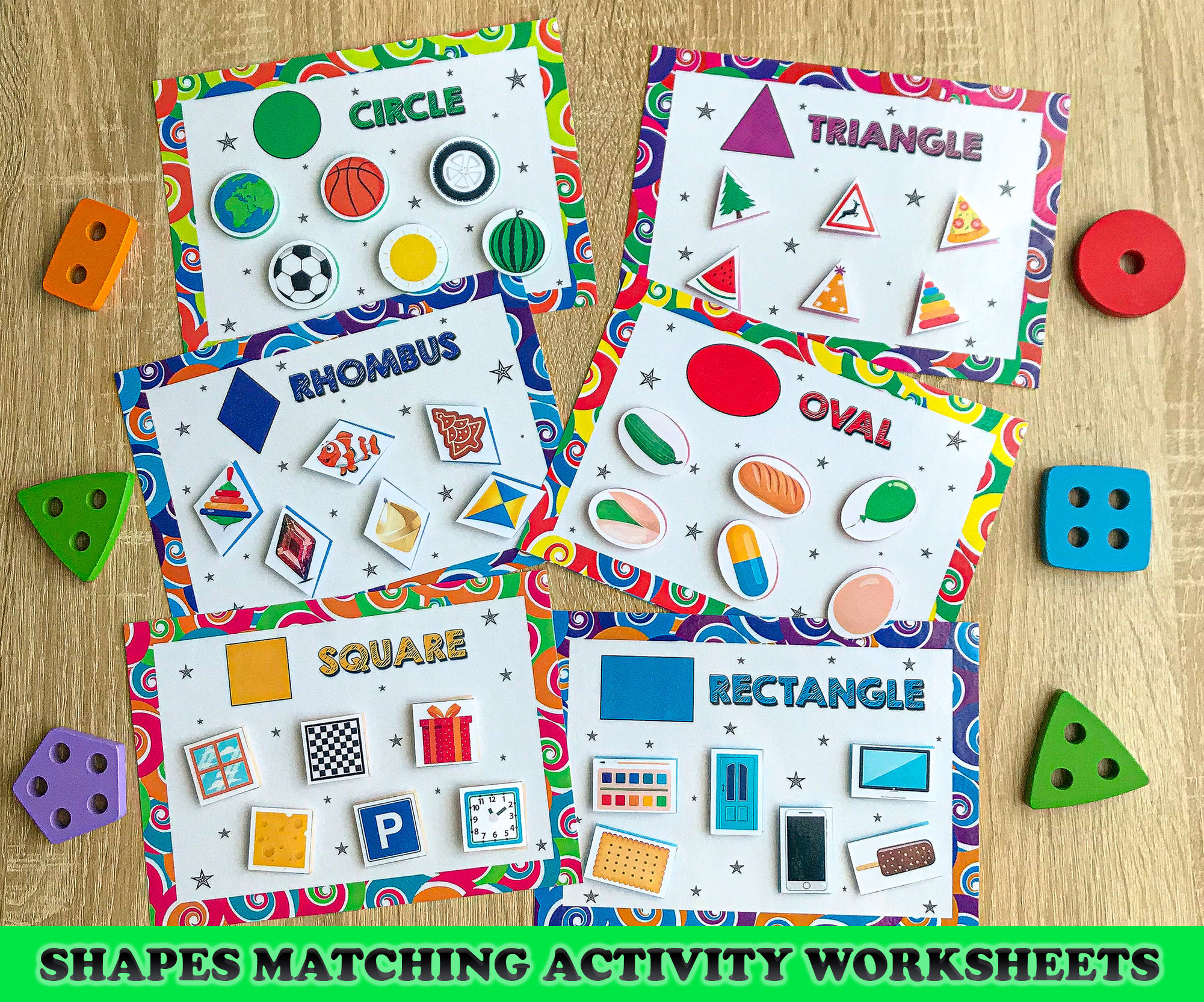 Busy Book Printable Worksheet Preschool Matching Activities - Etsy