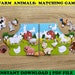 Farm Animal Busy Book Printable, Farm Animals, Matching Game, Toddler ...
