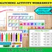 Busy Book Printable Worksheets Set, Matching Activities, Toddler ...