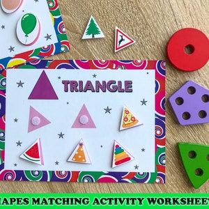 Busy Book Printable Worksheet, Preschool Matching Activities, Toddler ...
