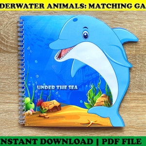 Underwater Animal Busy Book Printable, Under the Sea Animals Ocean ...