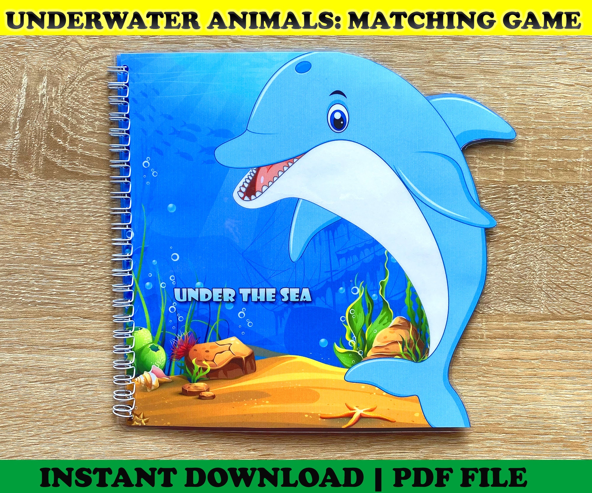 Underwater Animal Busy Book Printable, Under the Sea Animals Ocean ...